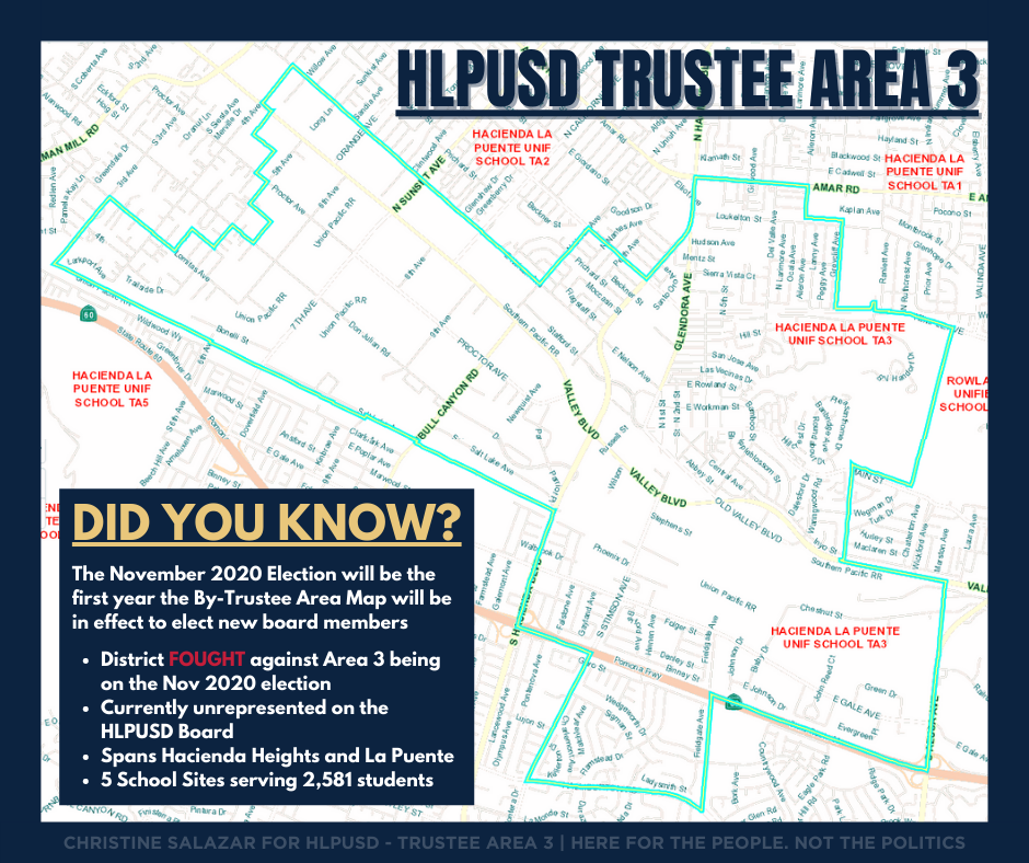 Trustee Area 3 Map – CHRISTINE SALAZAR | Education Advocate & Community ...
